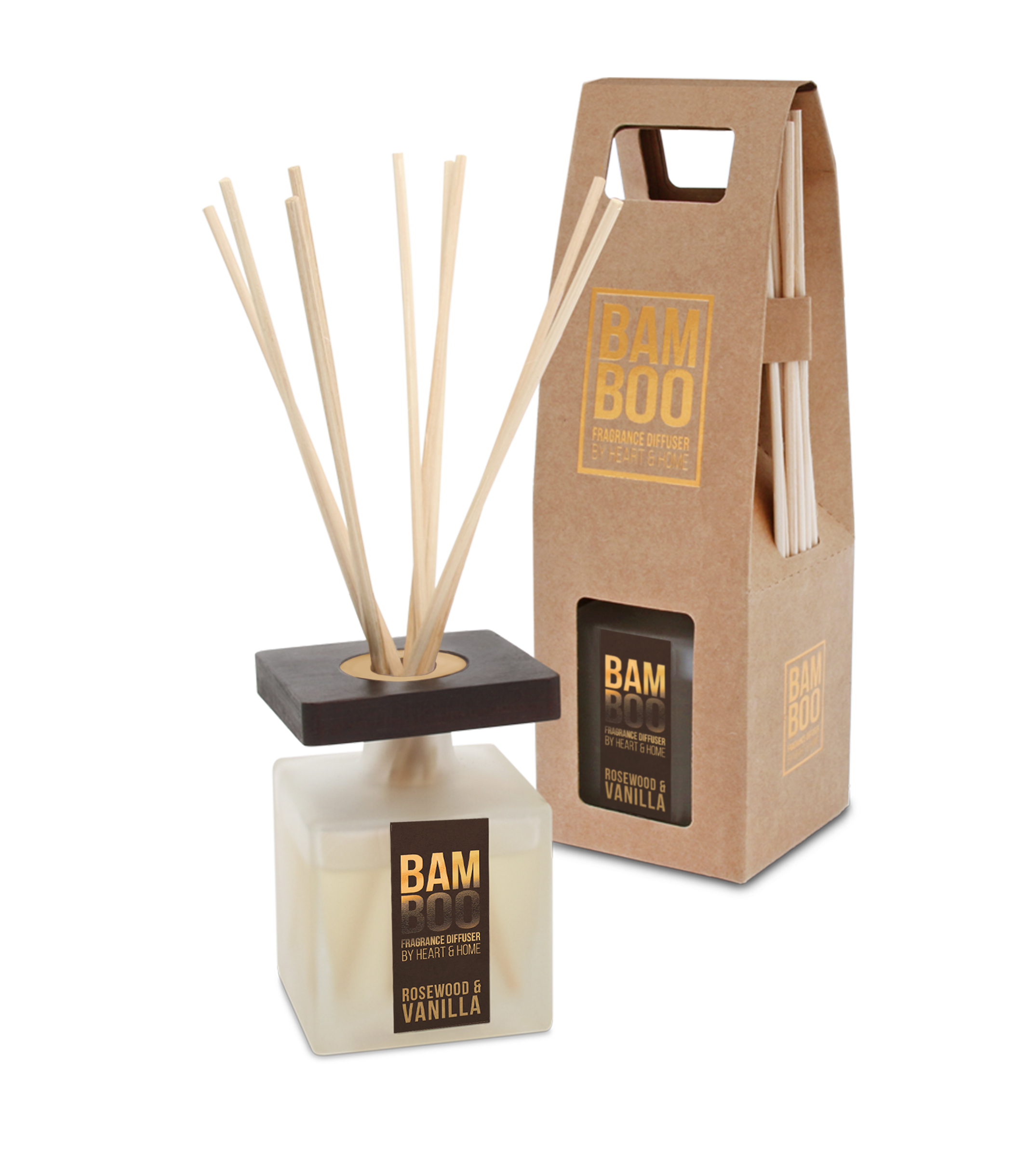 Bamboo Fragrance Diffuser – Rosewood & Vanilla – Anushka's Gift Site